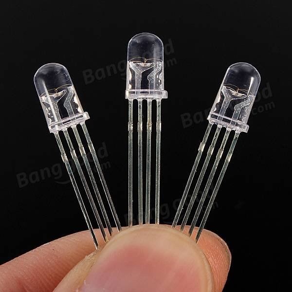 LED RGB Common Cathode 4-Pin F5 5MM Diode