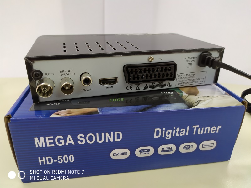 ΕΠΙΓΕΙΟΣ ΨΗΦΙΑΚΟΣ ΔΕΚΤΗΣ DVB-T2 RECEIVER Full HD 2020 MEGA SOUND HD-500